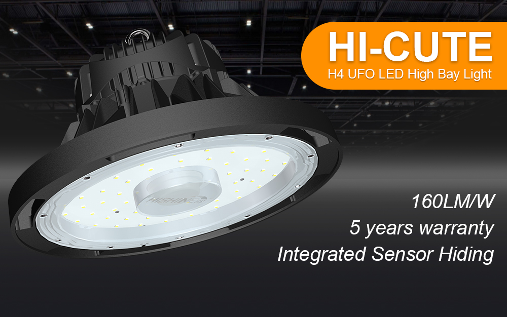100W H4 LED UFO High Bay Light in Warehouse Lighting - HISHINEGR